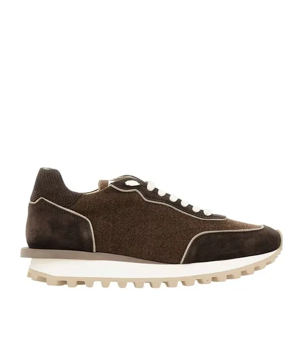 Eleventy Perforated Heel Low-top Sneakers - Black