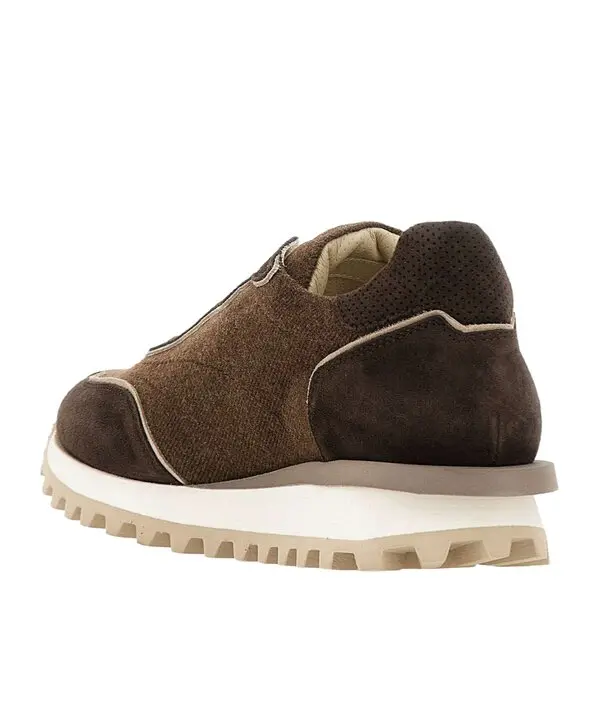 Eleventy Perforated Heel Low-top Sneakers