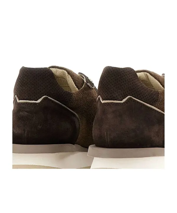 Eleventy Perforated Heel Low-top Sneakers