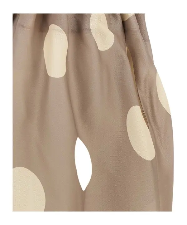 Khaite Riley Polka-dot Maxi Skirt - Nude