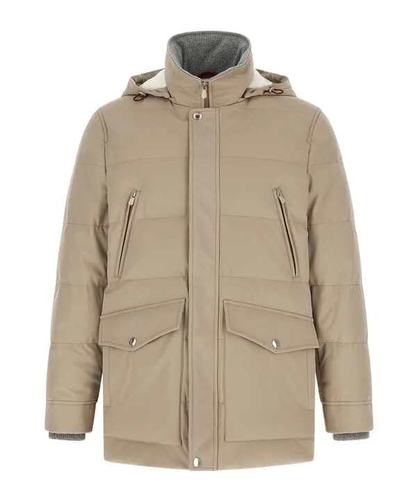 Brunello Cucinelli Quilted Parka - Nude