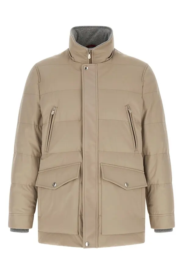 Brunello Cucinelli Quilted Hooded Coat
