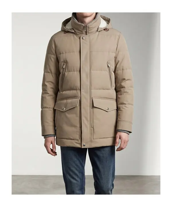 Brunello Cucinelli Quilted Hooded Coat