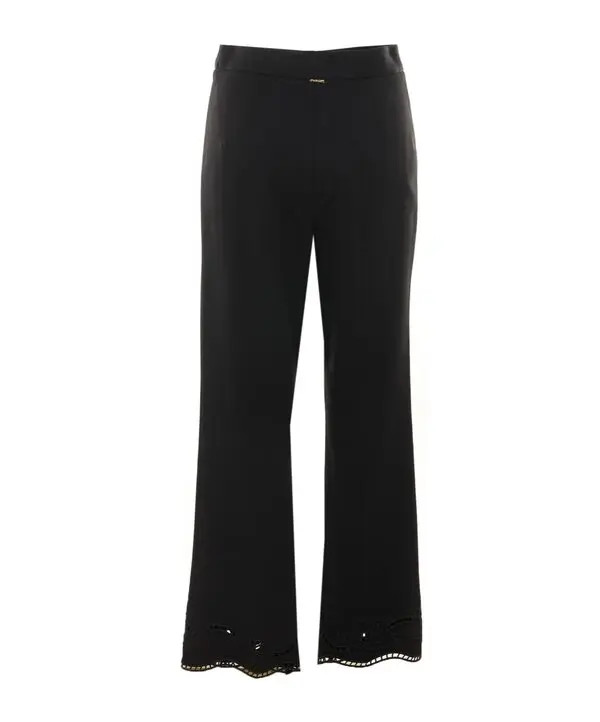 TWINSET Embroidered Hem Trousers