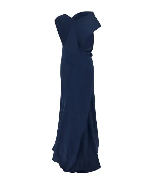 Alberta Ferretti Draped Asymmetrical Dress
