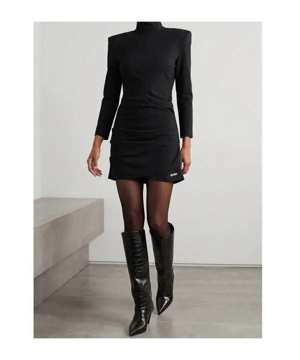 Attico Structured Shoulder Dress