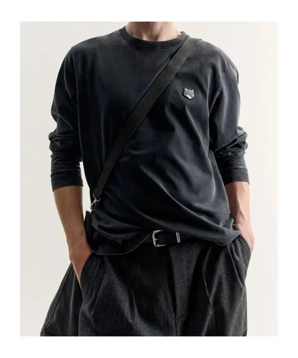 Maison Kitsuné Fox Head Patch Long-sleeved T-shirt