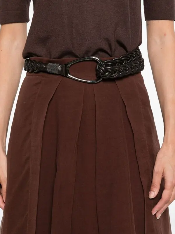 Brunello Cucinelli Pleated Midi Circle Skirt