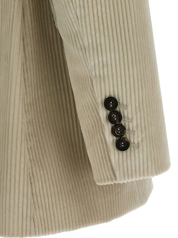 Brunello Cucinelli Double-breasted Velvet Blazer