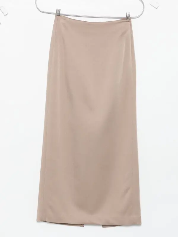 Brunello Cucinelli High-rise Slit Detailed Skirt