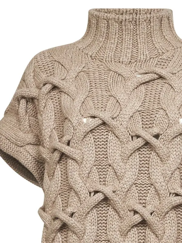 Brunello Cucinelli Mock Neck Knitted Sweater