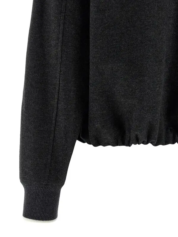 Brunello Cucinelli High Neck Long-sleeved Sweatshirt