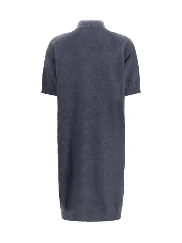 Brunello Cucinelli Croc-motif Sequin Embellished Knit Dress