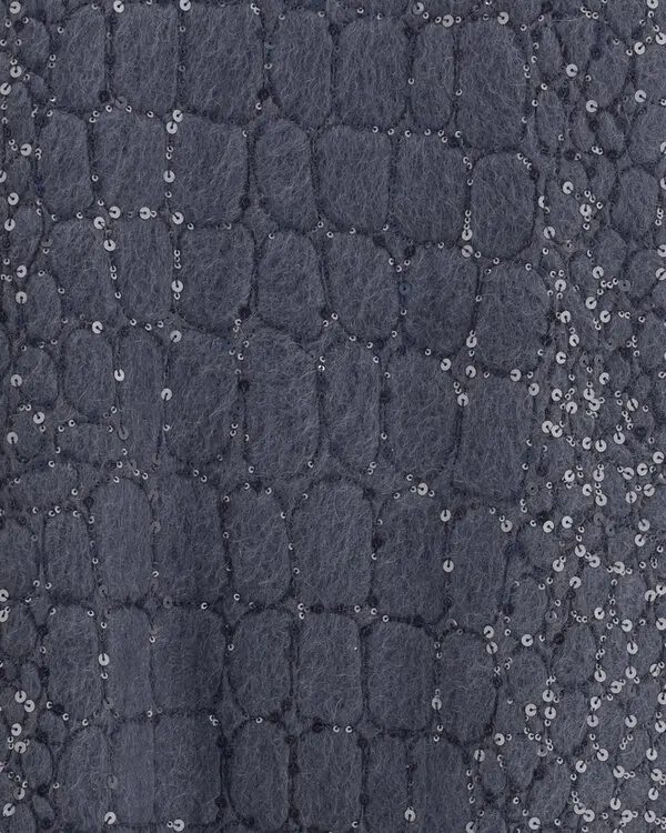 Brunello Cucinelli Croc-motif Sequin Embellished Knit Dress