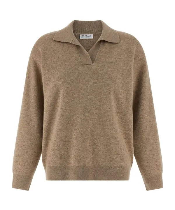 Brunello Cucinelli Double Knit Polo Shirt