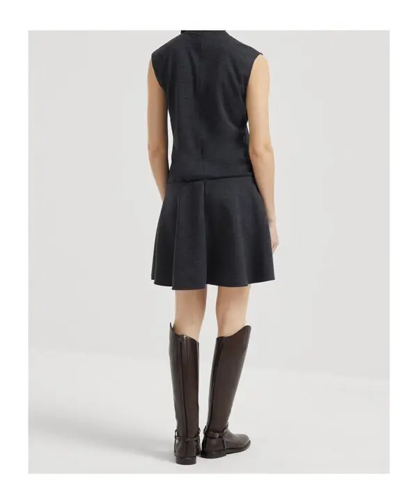 Brunello Cucinelli Monili-chain Detail Mini Dress