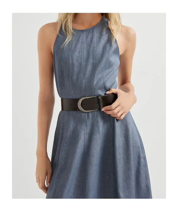 Brunello Cucinelli Crepe Maxi Dress