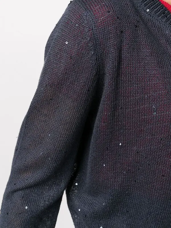 Brunello Cucinelli Sequined Knitted Cardigan