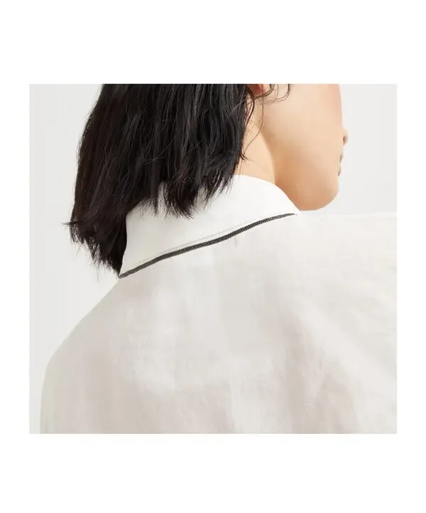 Brunello Cucinelli Monili Chain-detail Organza Jacket