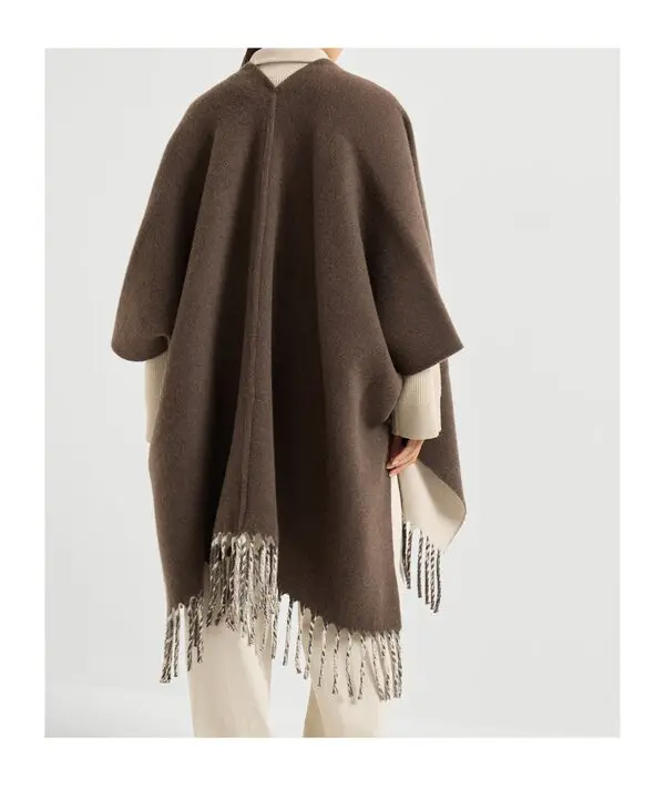 Brunello Cucinelli Fringe-detail Poncho