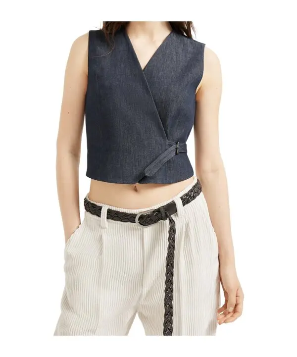 Brunello Cucinelli Cotton Wrap Waistcoat