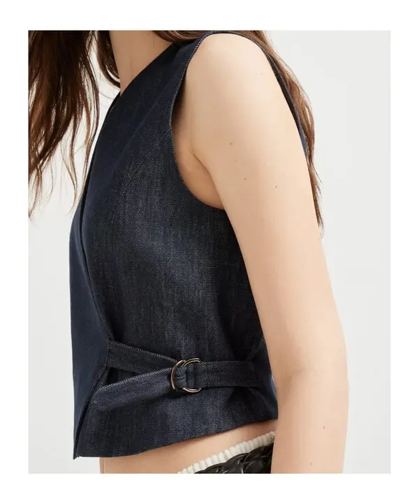Brunello Cucinelli Cotton Wrap Waistcoat