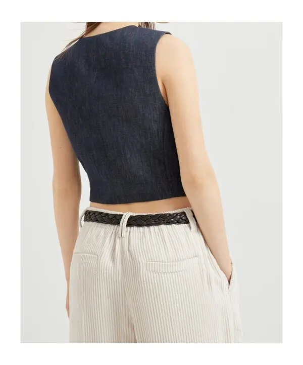 Brunello Cucinelli Cotton Wrap Waistcoat