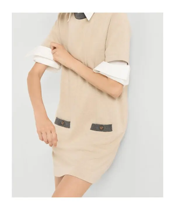 Brunello Cucinelli Pocket Trim Mini Dress