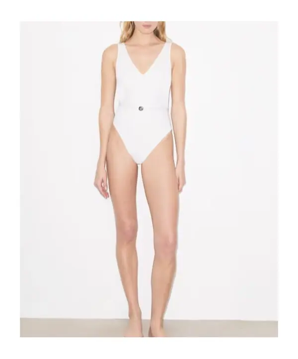 Tory Burch Belted One Piece Swimsuit