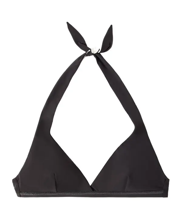 Brunello Cucinelli Monili Chain-embellished Halterneck Bikini Top