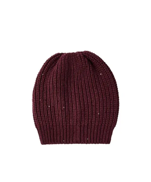 Brunello Cucinelli Ribbed Sequin Beanie