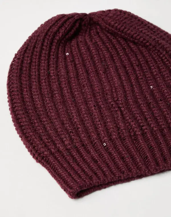 Brunello Cucinelli Ribbed Sequin Beanie