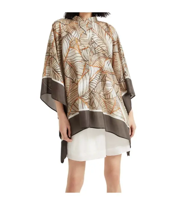 Brunello Cucinelli Papyrus-print Cape