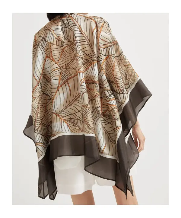 Brunello Cucinelli Papyrus-print Cape