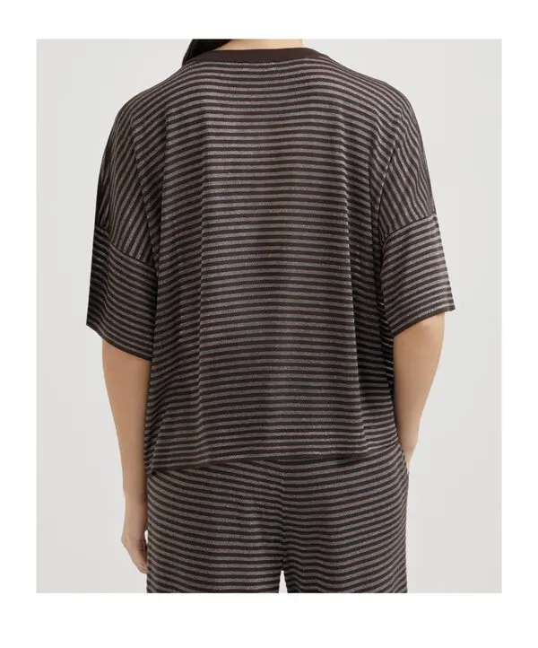 Brunello Cucinelli Striped Crewneck T-shirt