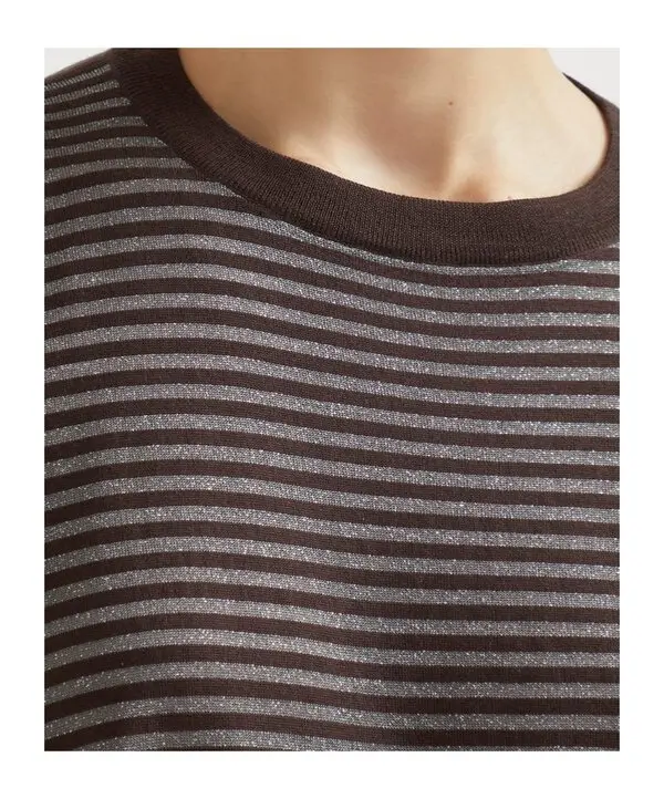 Brunello Cucinelli Striped Crewneck T-shirt