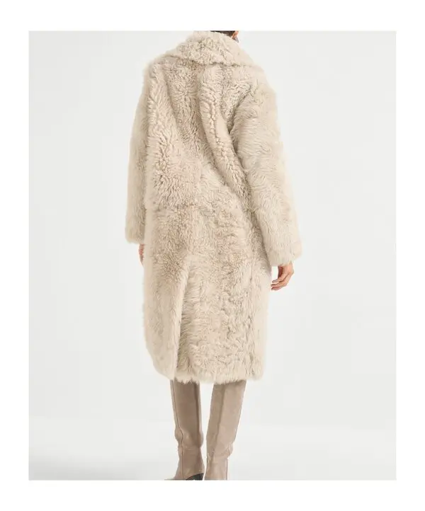 Brunello Cucinelli Double-breasted Shearling Coat