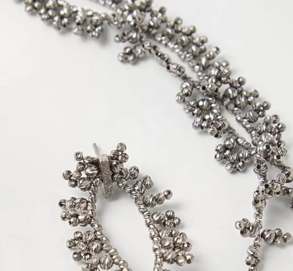 Brunello Cucinelli Sterling Silver Knotted Earrings