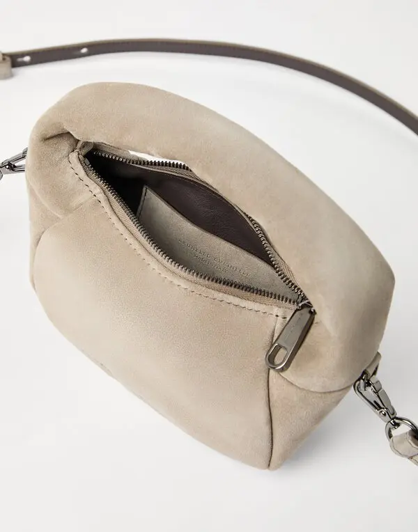 Brunello Cucinelli Padded Suede Mini Bag