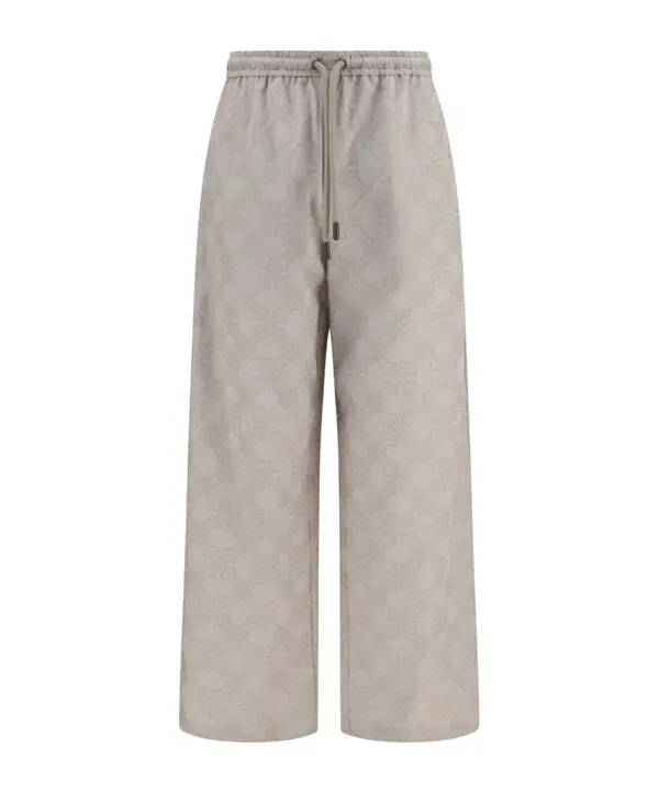 Off-White Drawstring Casual Pants