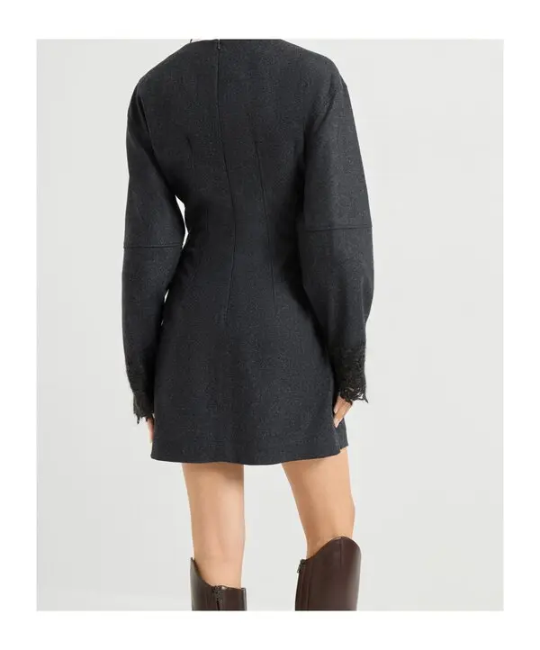 Brunello Cucinelli Wool Mini Dress