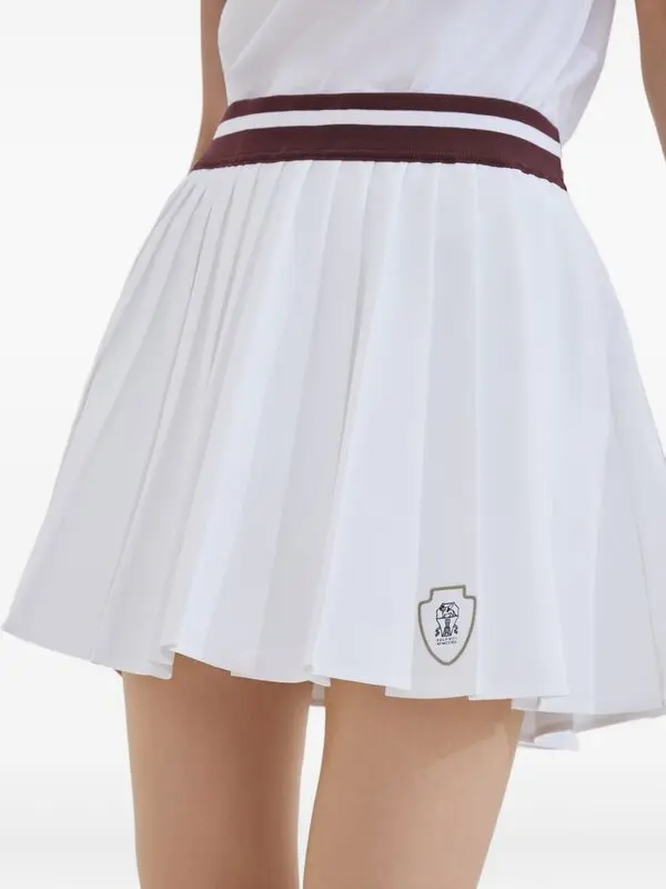 Brunello Cucinelli Pleated Mini Skirt