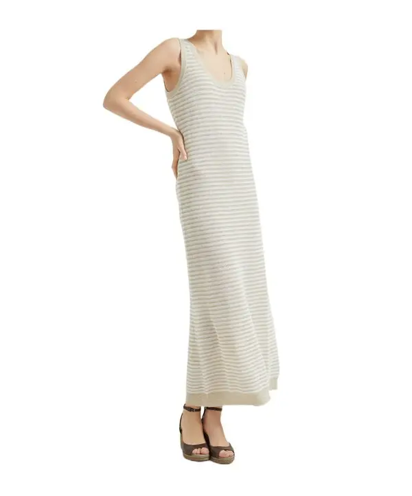 Brunello Cucinelli Open-knit Maxi Dress - No