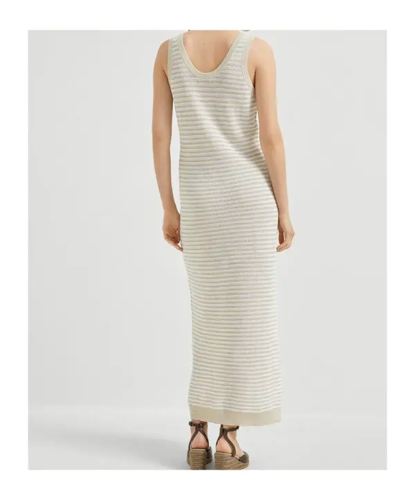 Brunello Cucinelli Open-knit Maxi Dress