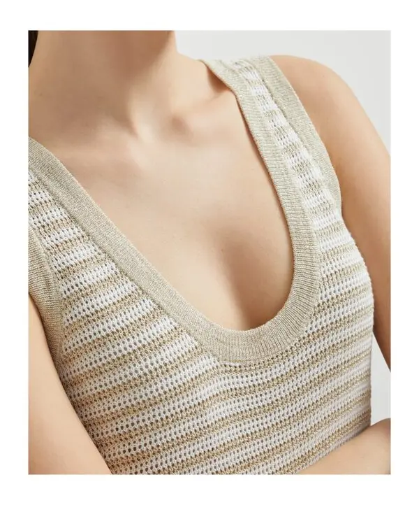 Brunello Cucinelli Open-knit Maxi Dress