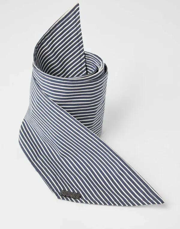 Brunello Cucinelli Monili-chain Poplin Foulard