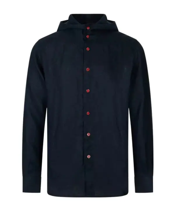 Kiton Hooded Button-up Shirt