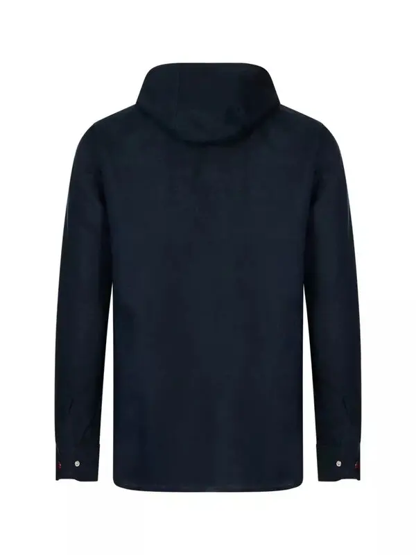 Kiton Hooded Button-up Shirt