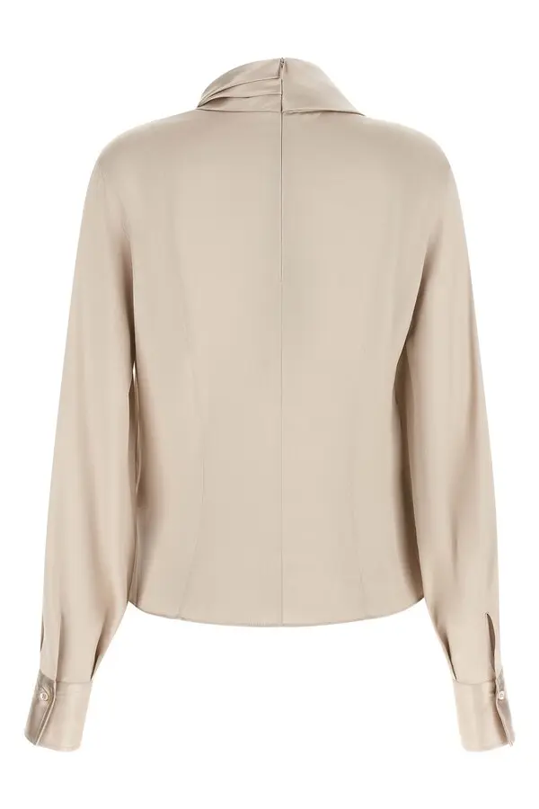 Brunello Cucinelli Asymmetric Draped Blouse