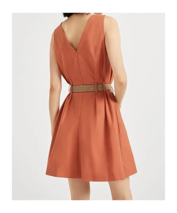 Brunello Cucinelli Belted Mini Dress
